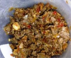 Peper van kippenmaagjes - Surinam Cooking